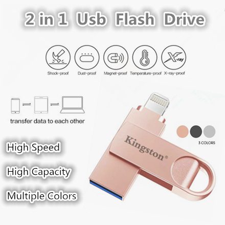 2 trong 1 Otg Pendrive 2TB Usb Pendrive Cho iPhone Lưu Trữ Pendrive 1TB ...