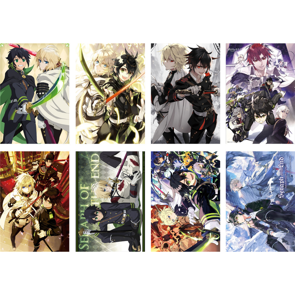 Set 8 Tấm Poster Anime Seraph of the end Owari no Seraph A3 Dùng Để ...