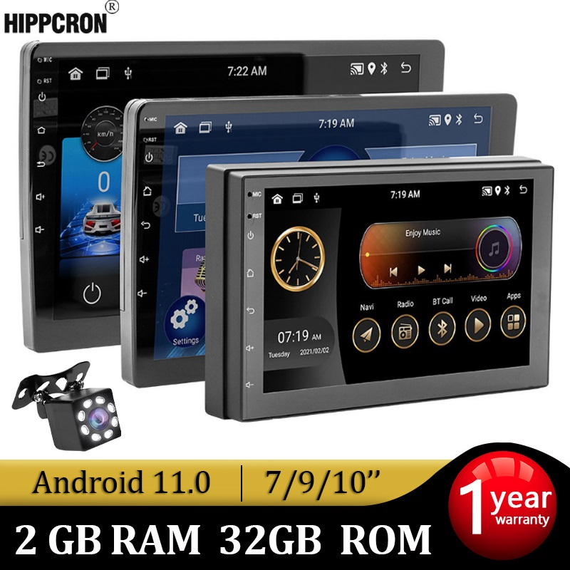 Ram 2G + ROM 32G Camera lùi vô tuyến ô tô âm thanh nổi Android 2 Din ...