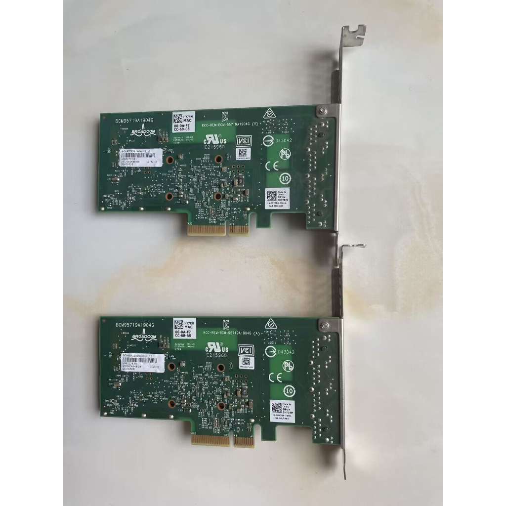 [Sẵn sàng] Thẻ mạng cổng nguồn Gigabit 4 cổng DELL BCM5719 Brodcom ...