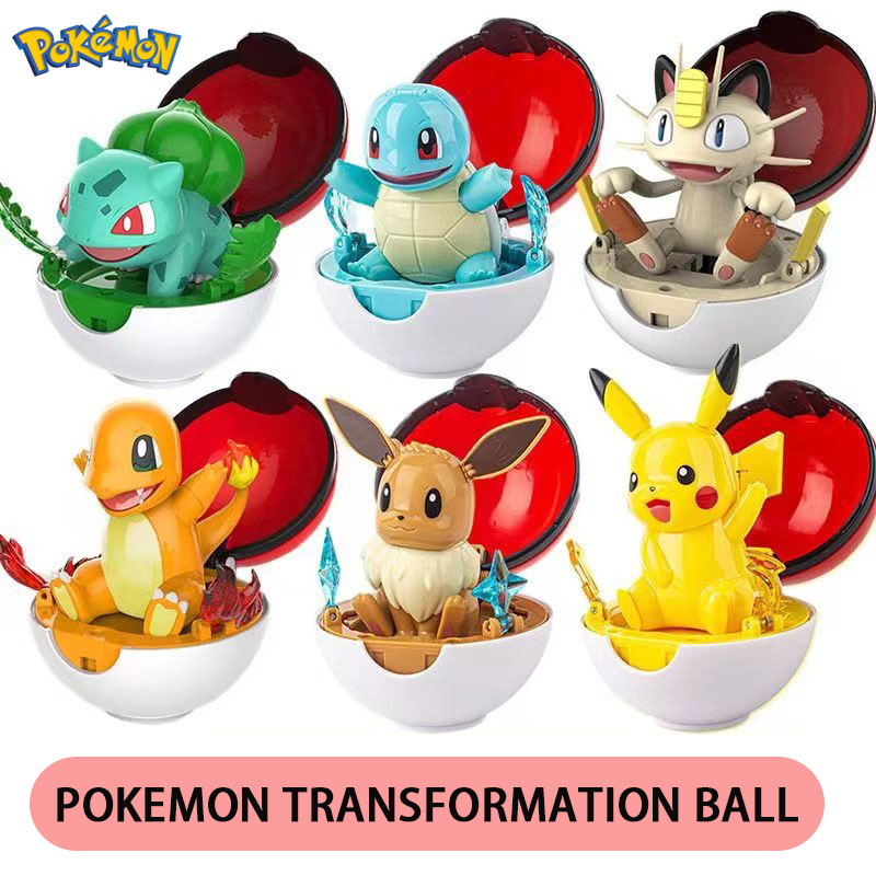Bóng Pokemon Đồ Chơi Biến Hình Pikachu Charmander Trong Transformation ...