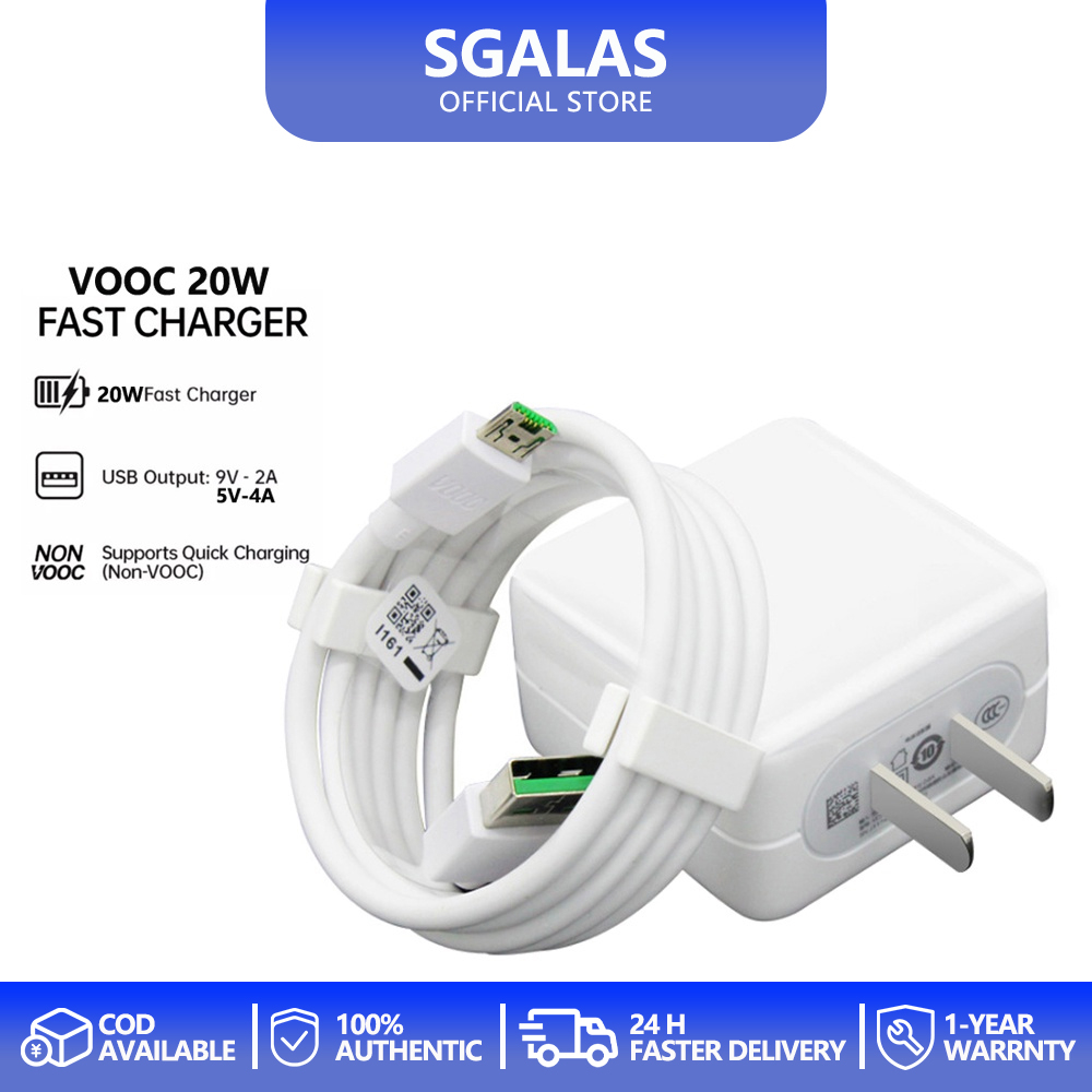 Củ Sạc Nhanh sgalas 20w oppo r7 r9 r11 r15 plus Cho Điện Thoại android | Shopee Việt Nam