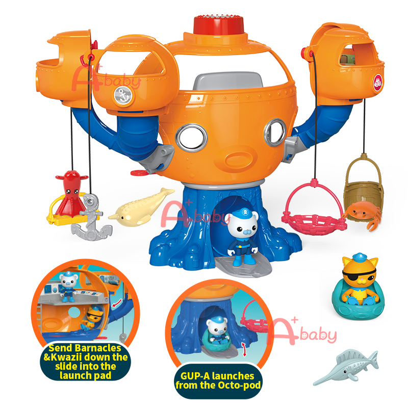 The Octonauts Toys Octo Pod Base Set Bộ Đế Bạch Tuộc Đồ Chơi Có Đèn Và Nhạc Chính Hãng Quà Sinh
