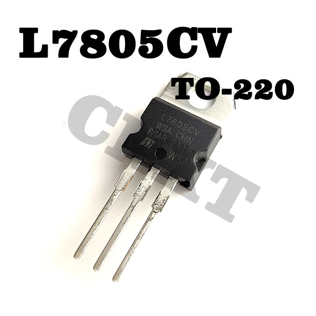 1pcs L7805CV CJ7805 TO-220 5V Bộ điều chỉnh điện áp ba đầu Tấm dày 1.5A ...