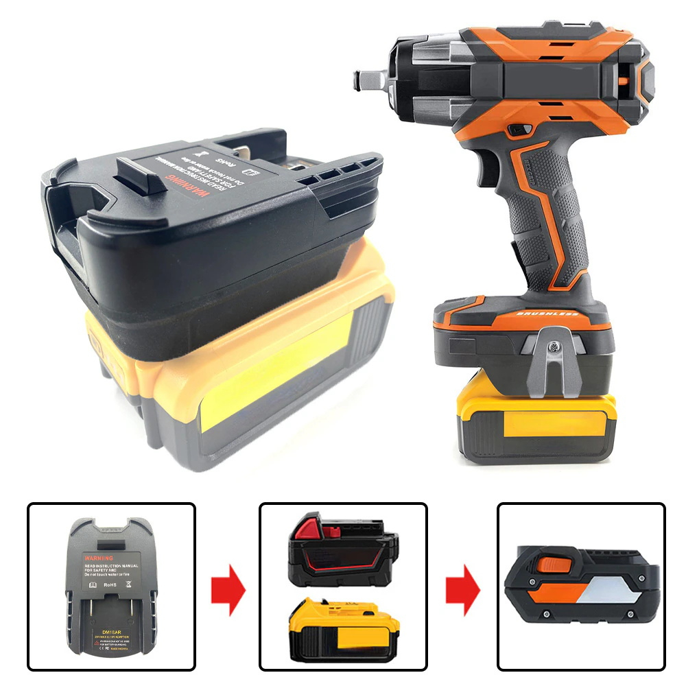 Bộ Chuyển Đổi Pin DM18AR Cho Máy Khoan Điện Dewalt Milwaukee Li-ion 18V | Shopee Việt Nam