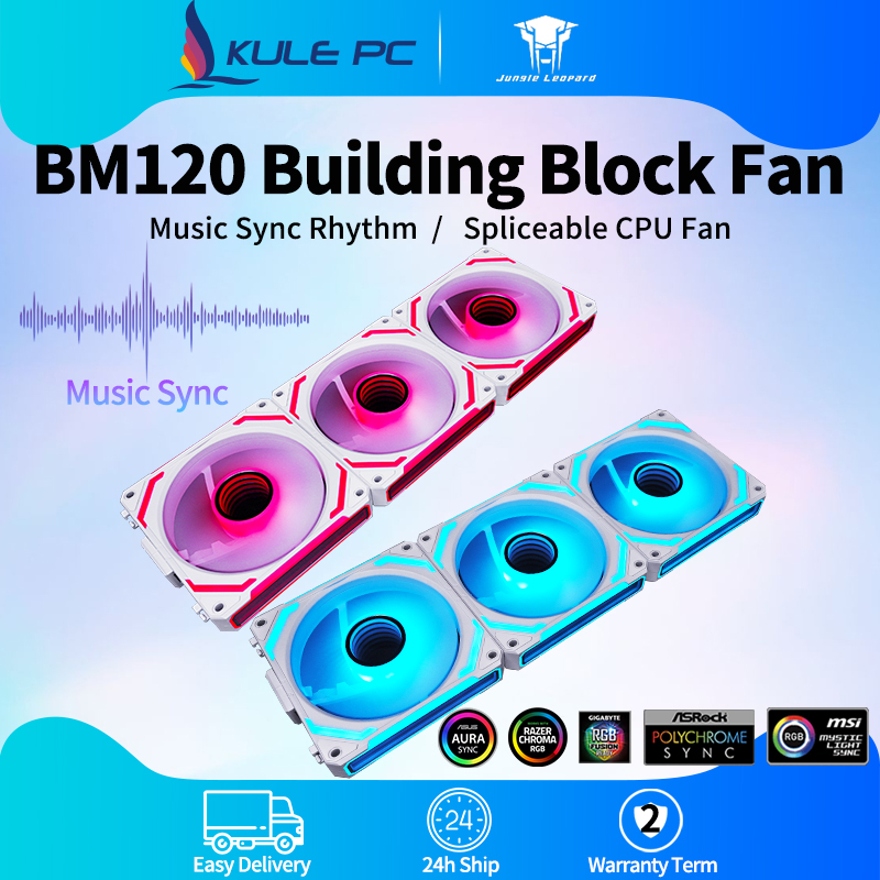Mô Đun Quạt Tản Nhiệt Đồng Bộ Âm Nhạc Jungle Leopard BM120 ARGB 120mm 5V 3PIN PRISM Chuyên Dụng ...