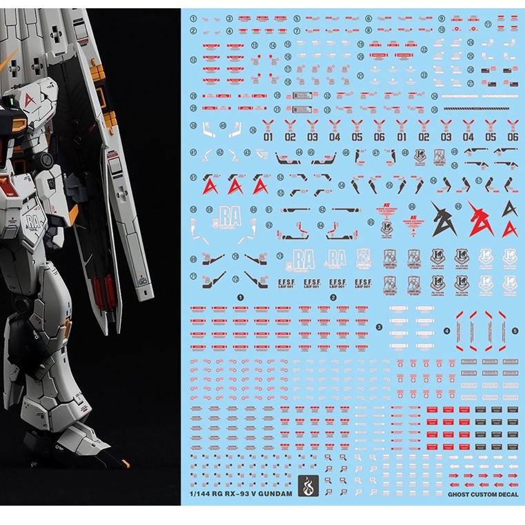 Decal trượt nước YAN GHOST RG 1 / 144 NU (RG014) | Shopee Việt Nam