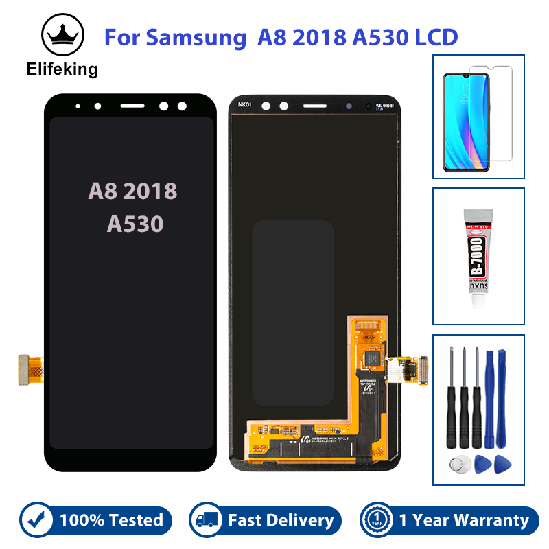 Màn Hình Cảm Ứng Lcd 5.6 '' A530 Cho Samsung Galaxy A8 2018 A530 A530F ...