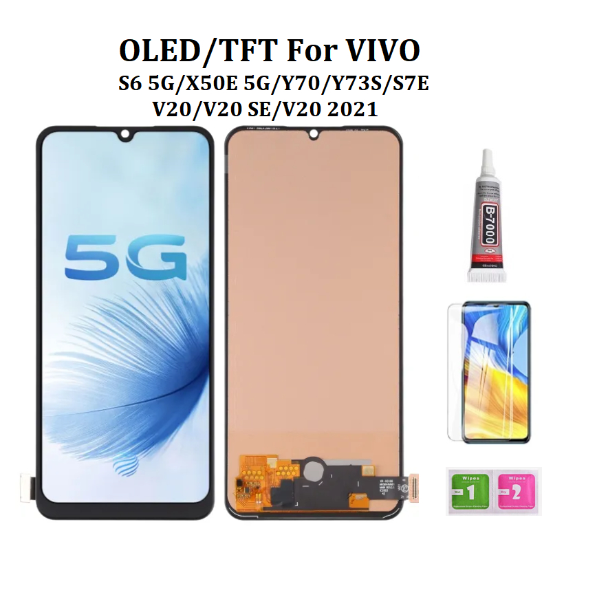 Màn Hình Cảm Ứng LCD OLED Cho vivo S6 5G / X50e / Y70 / Y73s / S7e ...