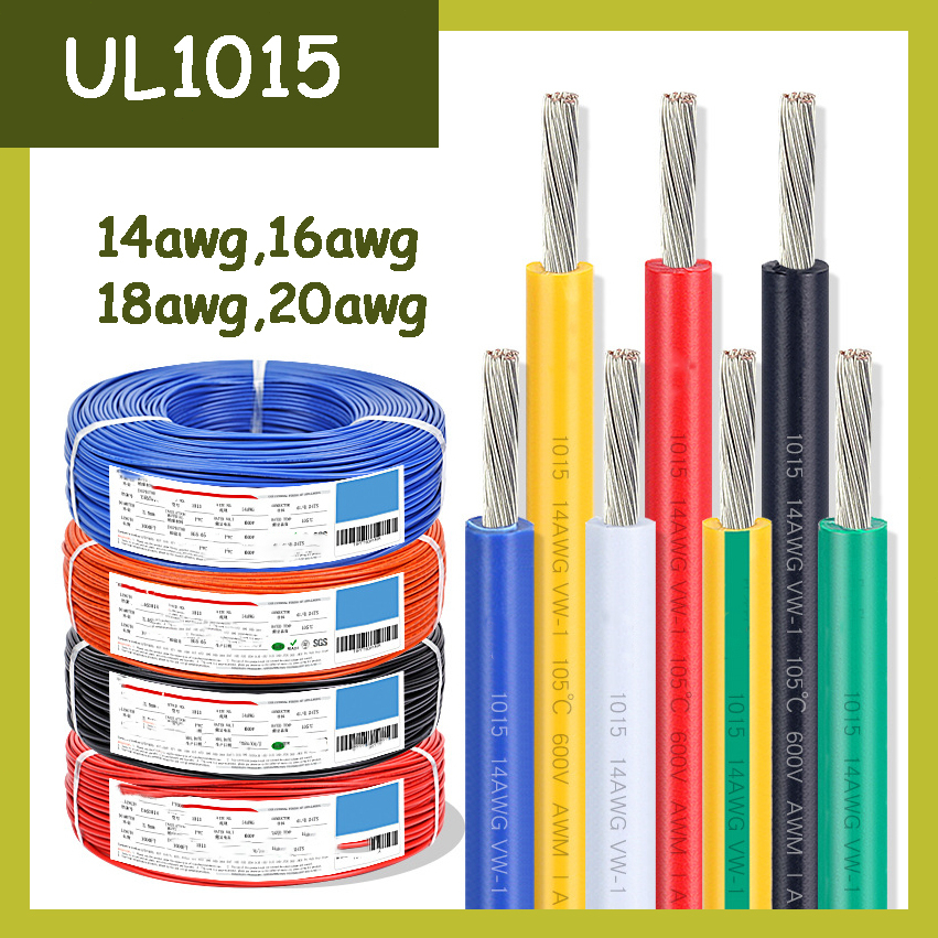 Ul1015 Dây Điện pvc Mạ Thiếc Linh Hoạt 14awg-24awg | Shopee Việt Nam