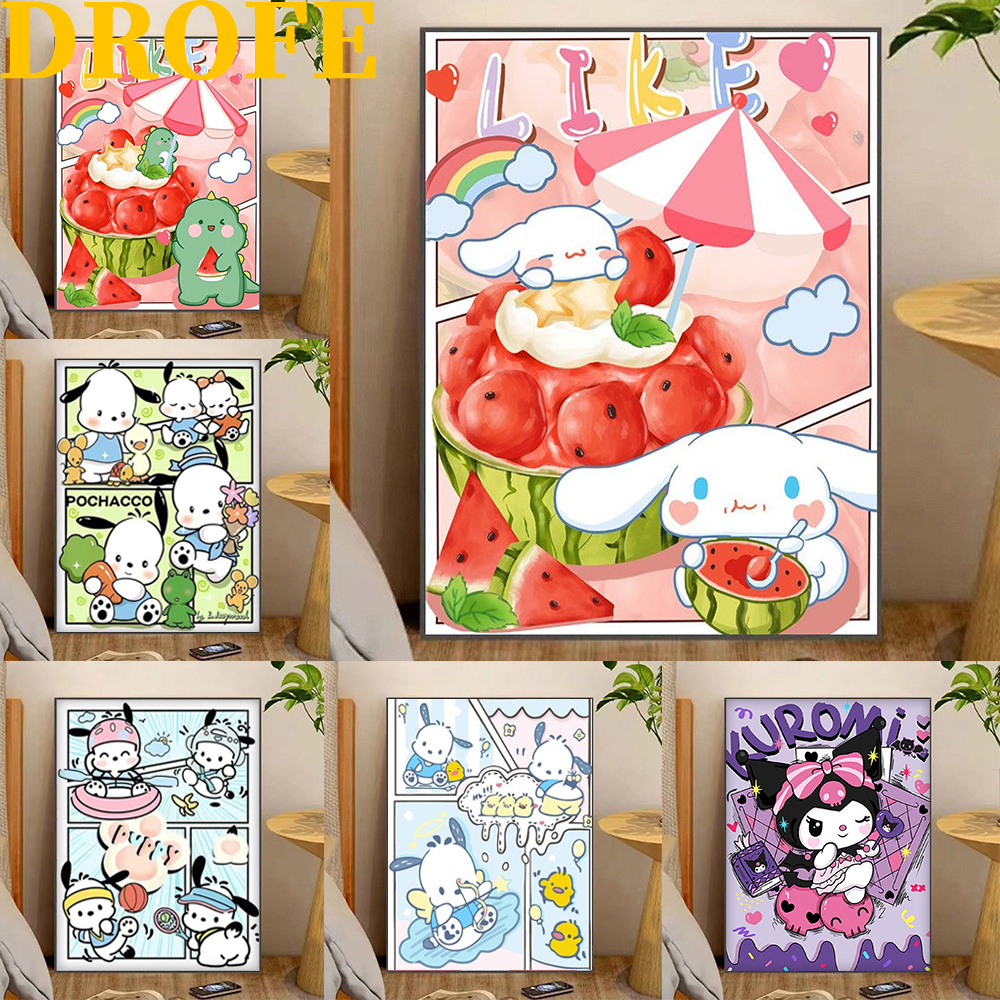 Tranh Sơn Dầu Trang Trí Hình Sanrio Cinnamon (Tự Sơn) | Shopee Việt Nam