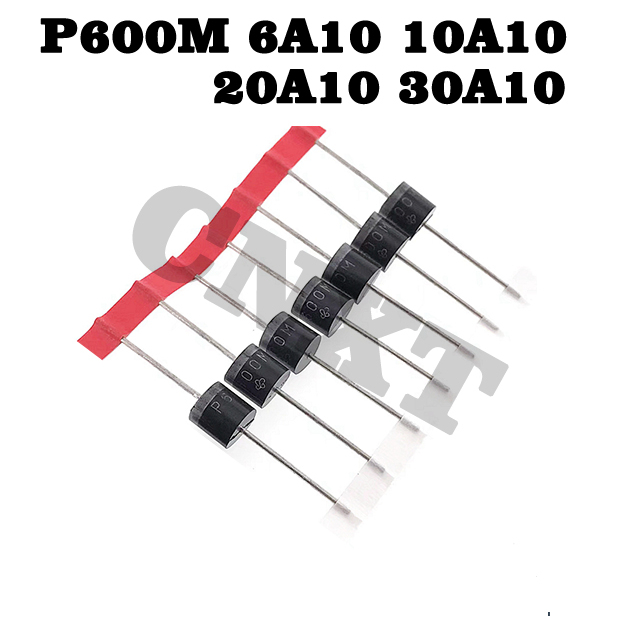 10 ~ 20 chiếc P600M 6A10 10A10 20A10 30A10 Bộ chỉnh lưu phích cắm thẳng Diode Công suất dòng ...