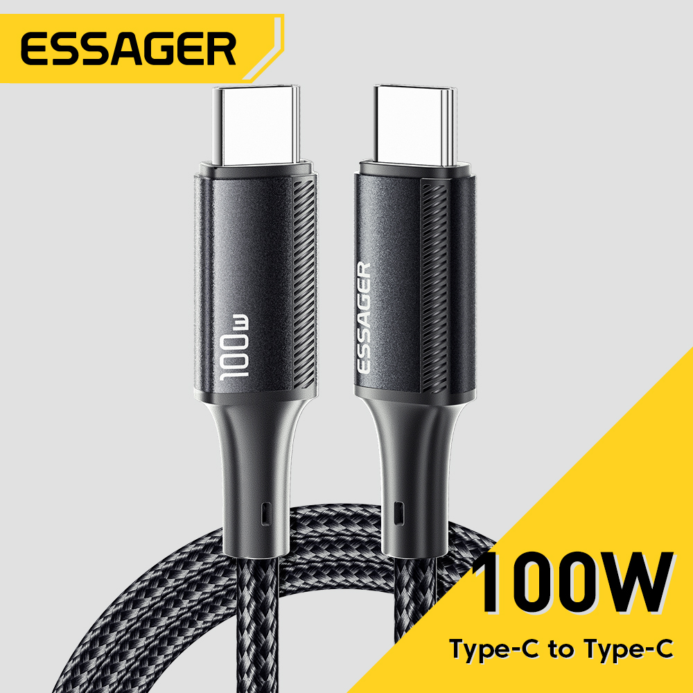 Dây Cáp Sạc Nhanh Essager PD 100w 5A Type C Sang Type C Cho Macbook Laptop Và IP14 S | Shopee ...