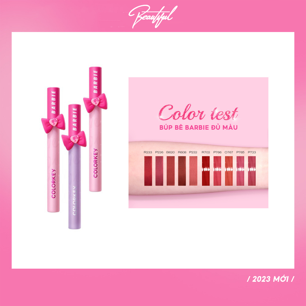 【COLORKEY】Barbie Son Môi Lì Cho Màu Mượt Mà Và Dưỡng Ẩm Môi Hiệu Thời ...