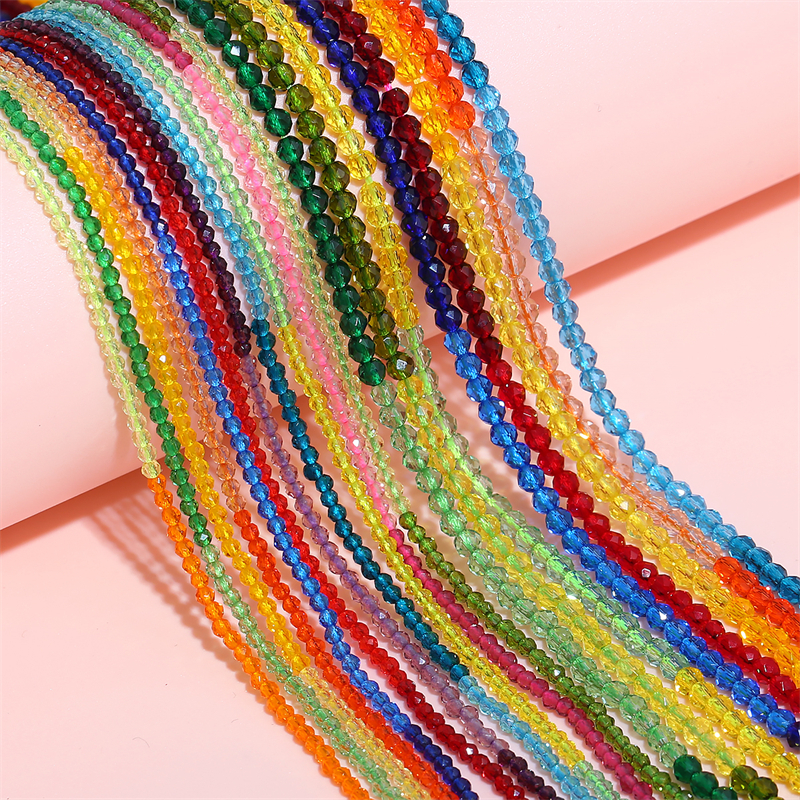 Beadia Set 190 Hạt Pha Lê Màu gradient 37cm / 2mm Làm Trang Sức DIY | Shopee Việt Nam