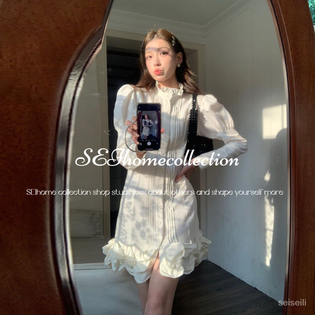 [SEI Home] Đầm Trắng Phối Ren Hai Lớp Nghệ Thuật Chính Hãng Cho Nữ Sinh ...