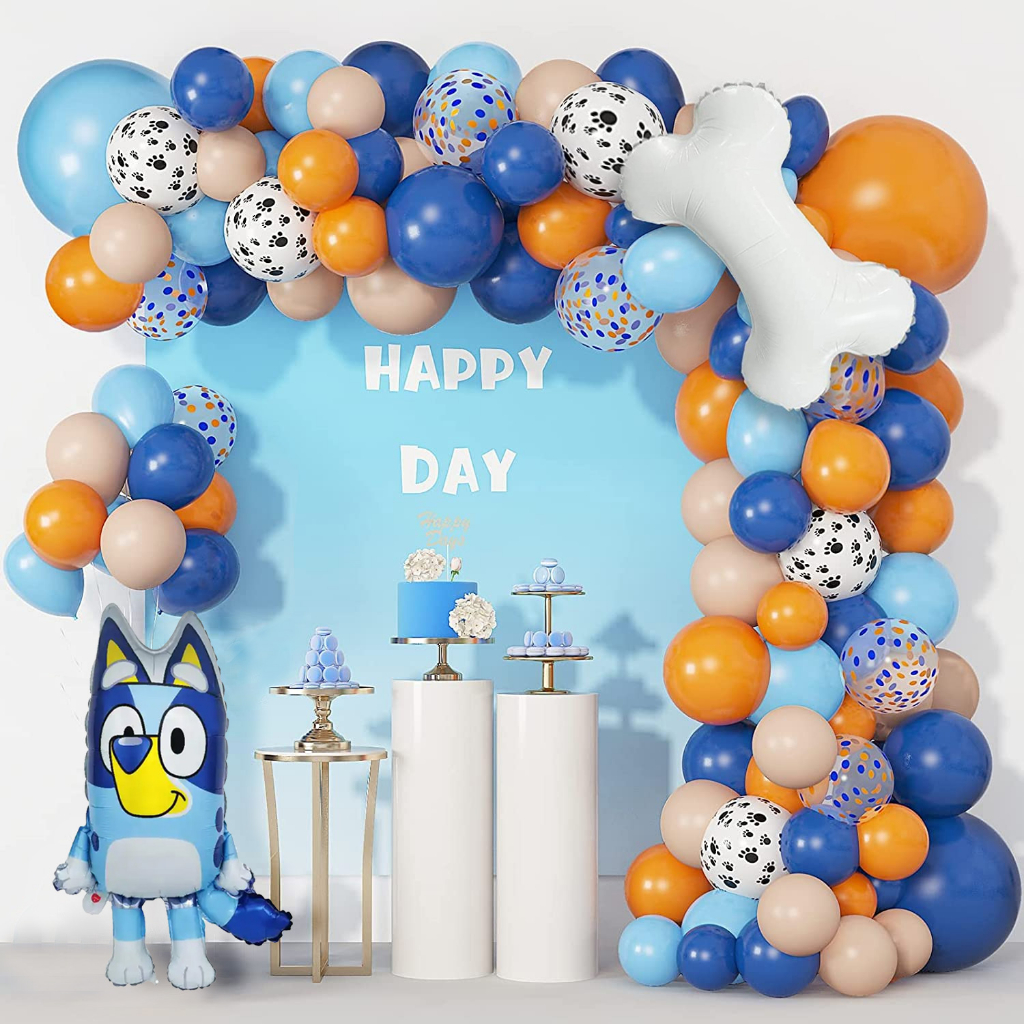 Bluey and Bingo Dog Balloons Arch Garland Kit - Bluey Theme Bluey Blue ...