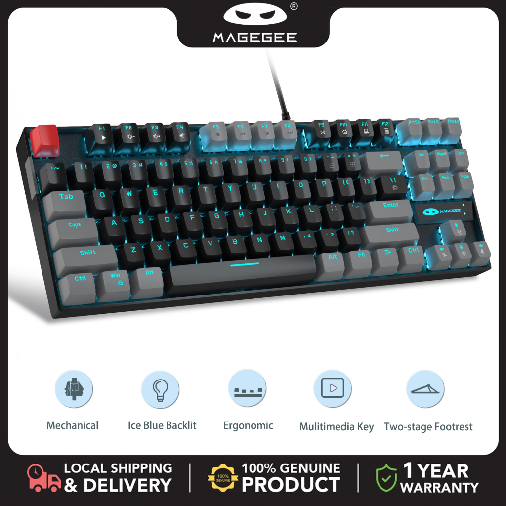 Bàn Phím Cơ Chơi Game MK-star 75% 87 Phím Có Đèn LED Nền Dành Cho ...