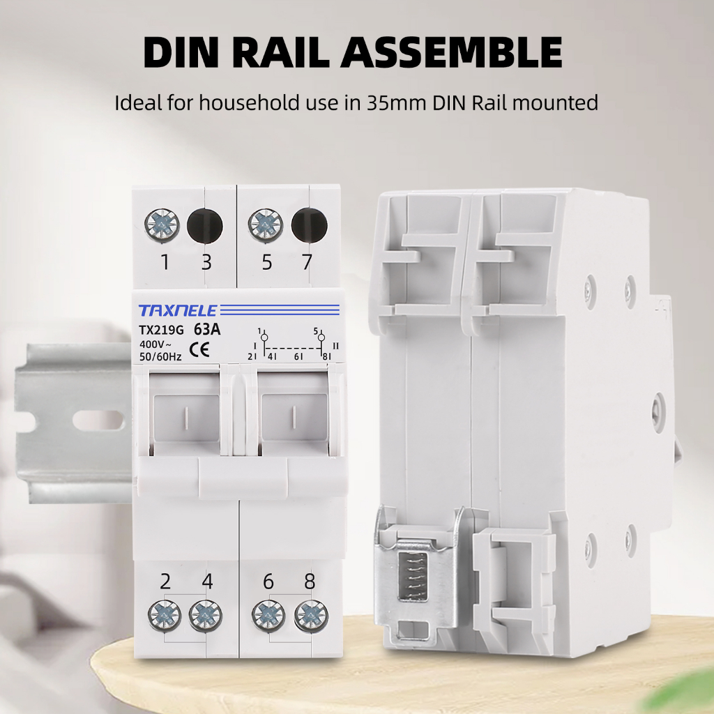 2p 40A 63A MTS Công tắc cách ly chuyển thủ công nguồn kép Bộ ngắt mạch ...