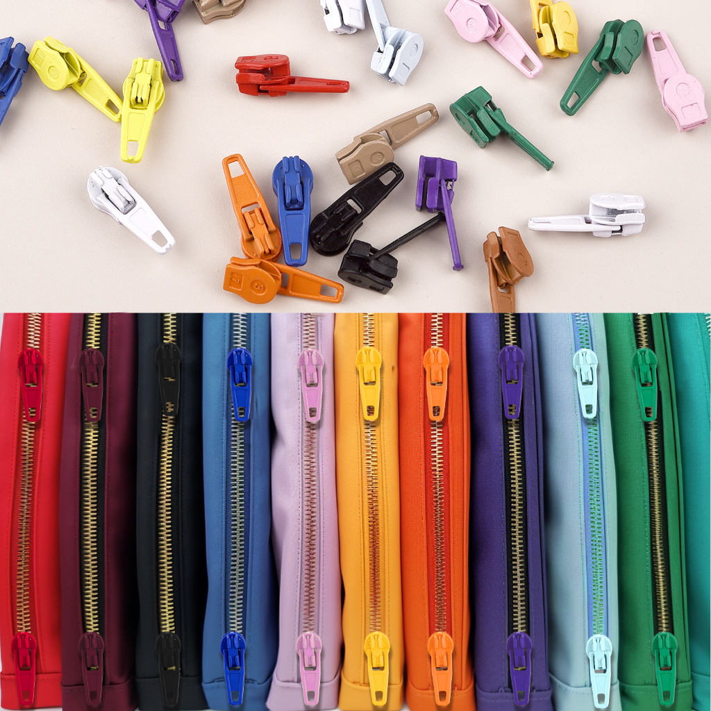 10Pcs3 # Nylon Coil Tự động Khóa Zipper Slider DIY Công cụ may Zipper ...