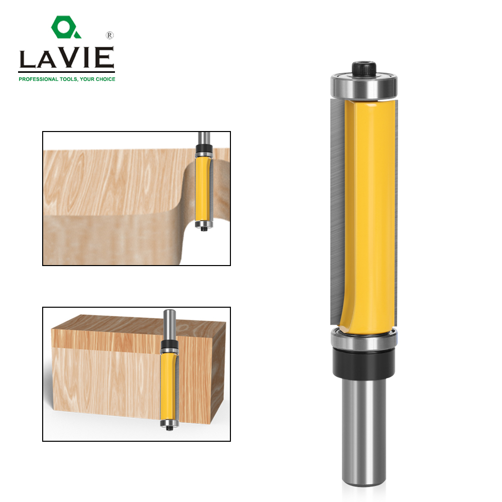 LAVIE 1 12mm 1 / 2 Shank Top & Bottom Bearing Flush Trim Pattern Router ...