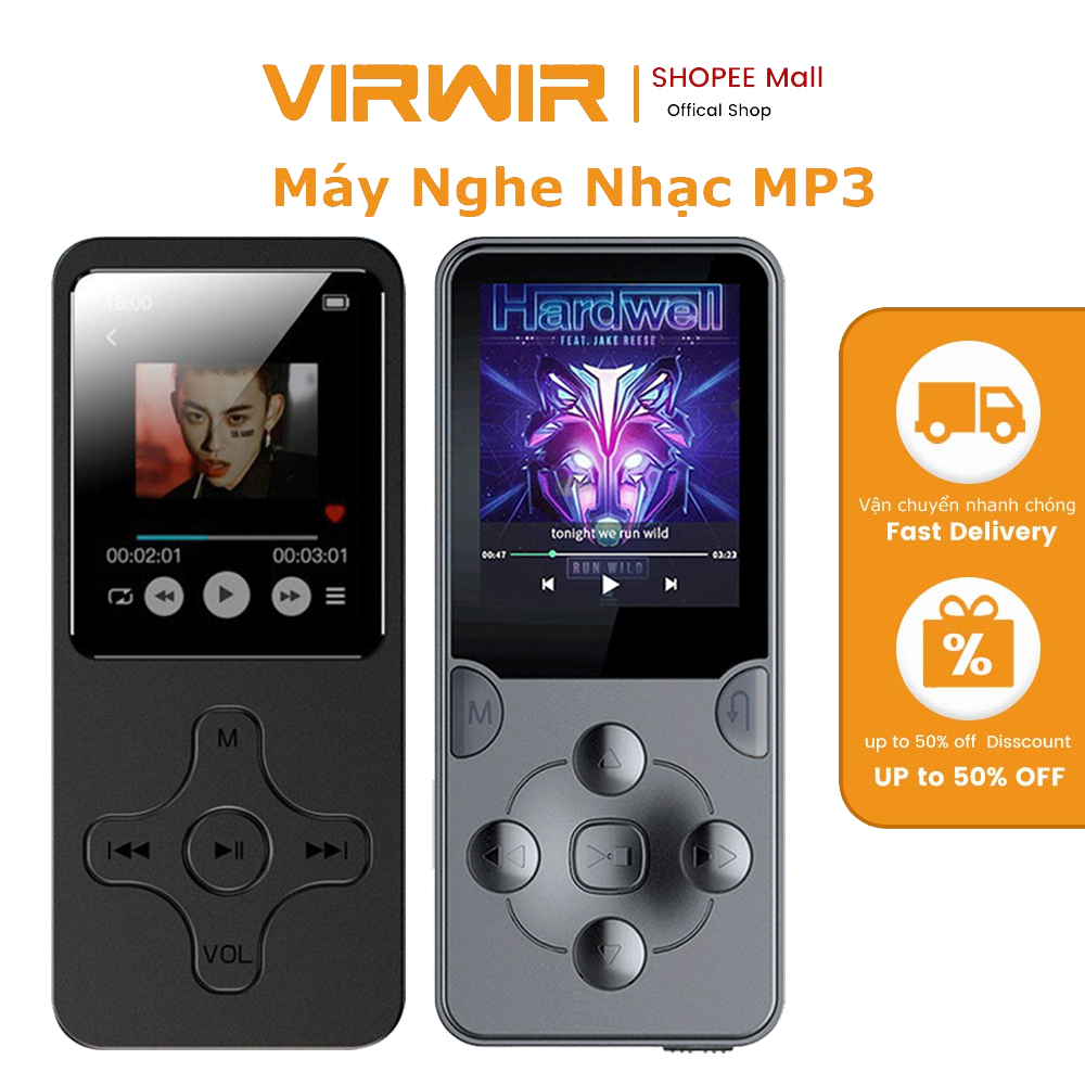 Máy nghe nhạc MP3 VIRWIR mini phong cách thể thao có loa ngoài phát FN ...