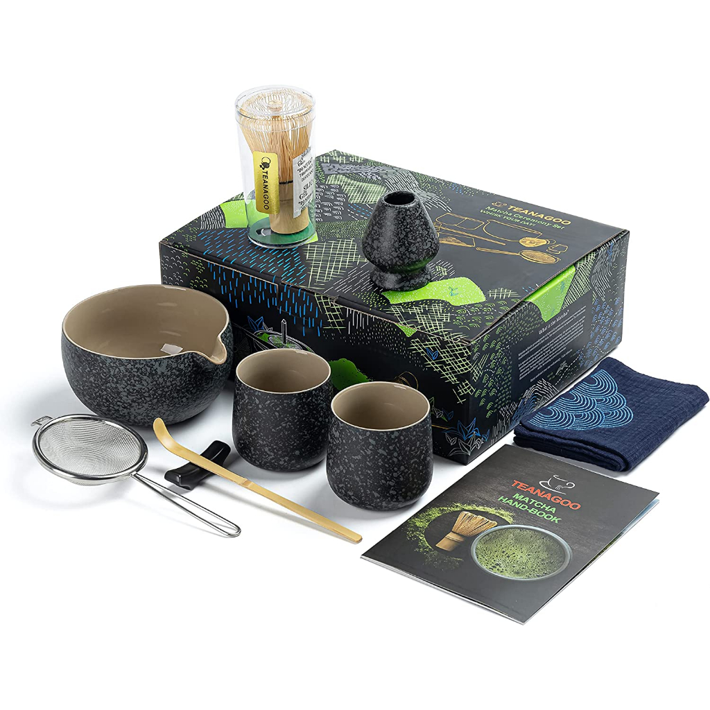 Teanagoo Matcha Set Matcha Whisk Matcha Bát có vòi rót Bộ dụng cụ pha ...
