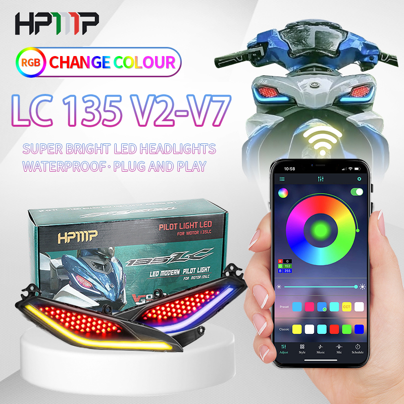 HPMP NEW EX 135 APP RGB Đèn LED Cầm Tay LC 135 V2 ~ V7 LC 135 V2 V3 V4 ...