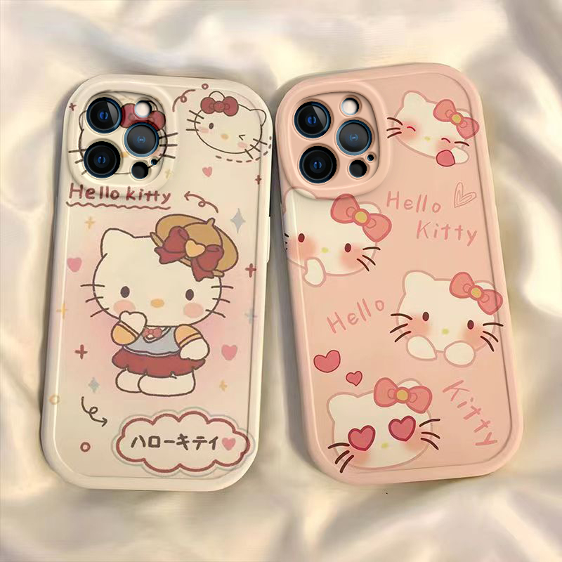 Ốp Điện Thoại silicone Chống Rơi In Hình hello kitty Cho iphone 11 12 ...