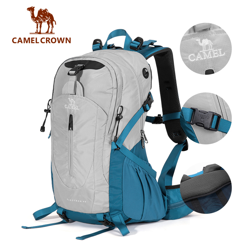 Túi leo núi CAMEL CROWN Ba lô ngoài trời 40L Du lịch Ba lô chống nước nhẹ dung tích lớn | Shopee ...