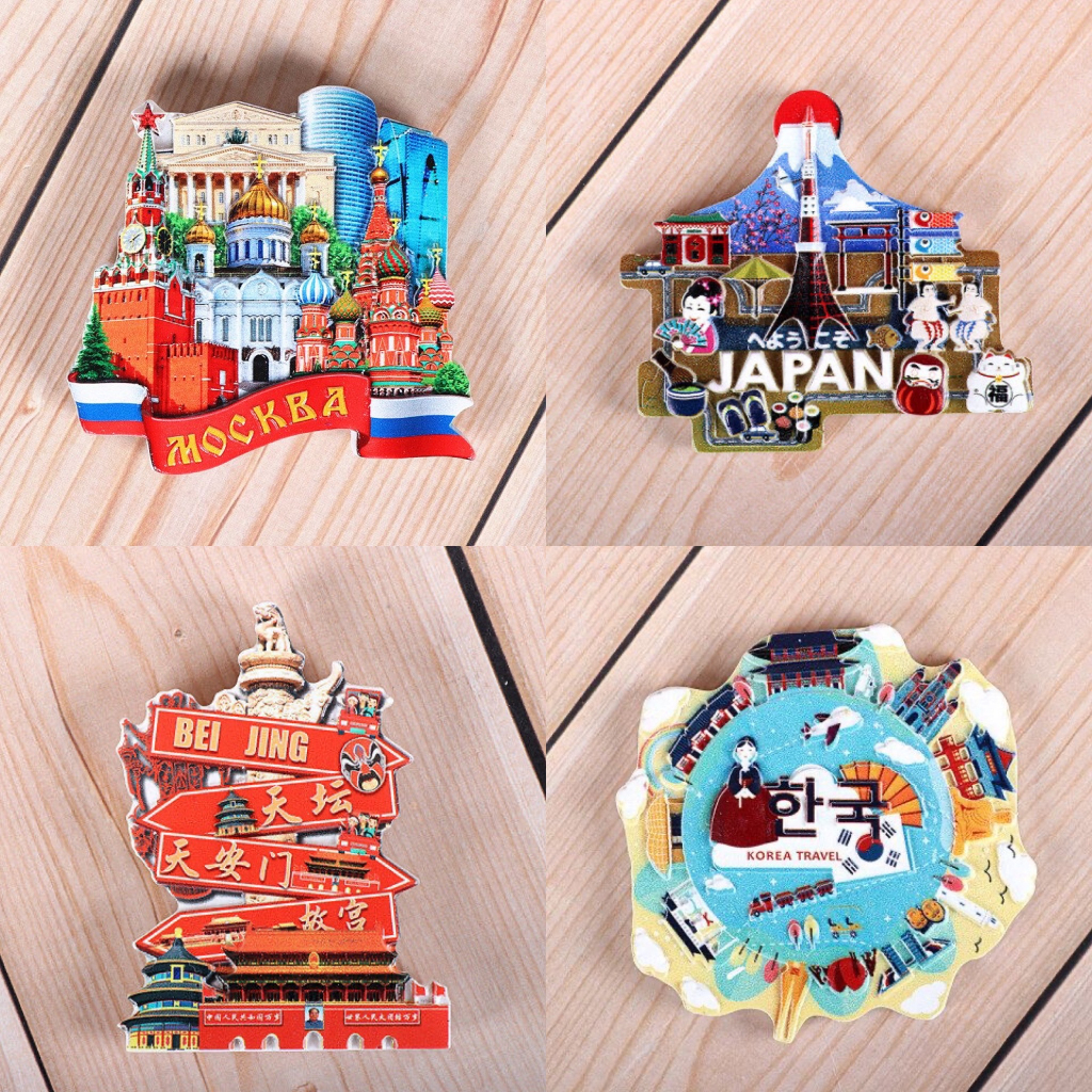 Sticker Nam Châm Dán Trang Trí Tủ Lạnh Phong Cách Hong Kong Nga Nhật ...