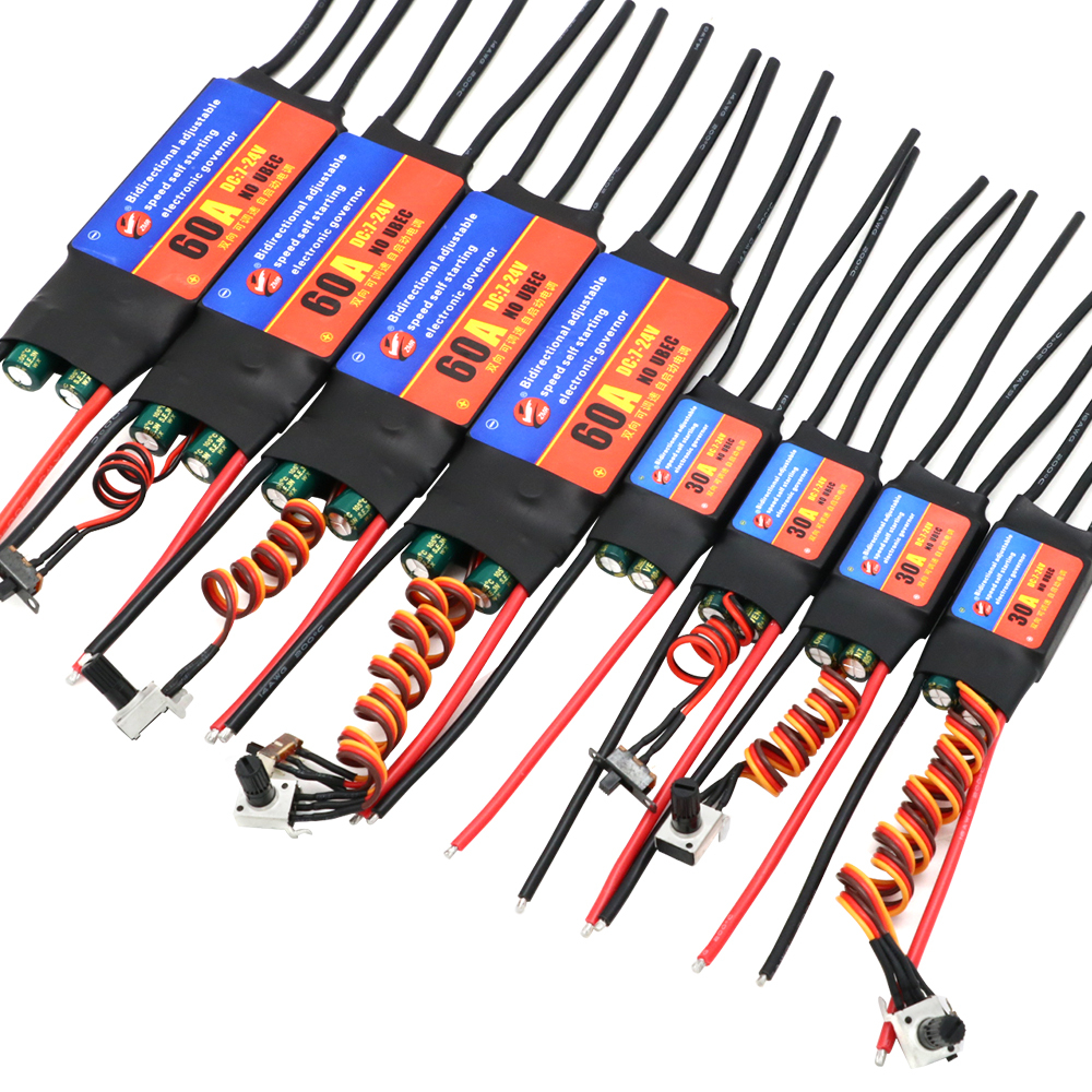 ZMR 2-6S 30A 60A ESC Hai Chiều Tự Khởi Động ESC Không Chổi Than Cho RC ...