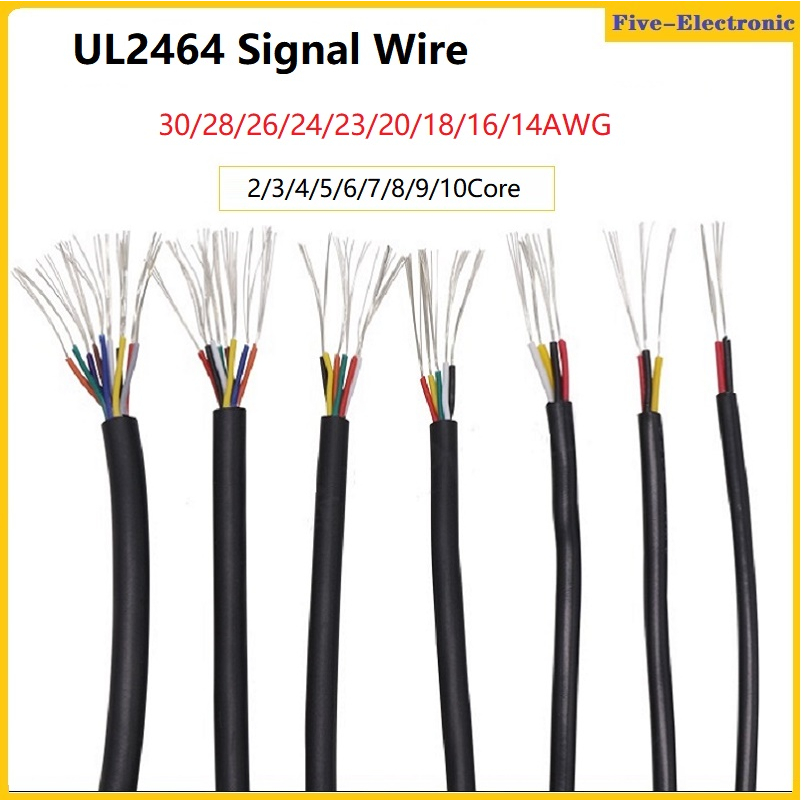 UL2464 Signal Wire 30AWG 28AWG 26AWG 24AWG 22AWG PVC Insulated Sheath 2 3 4 5 6 7 8 9 10 Core ...