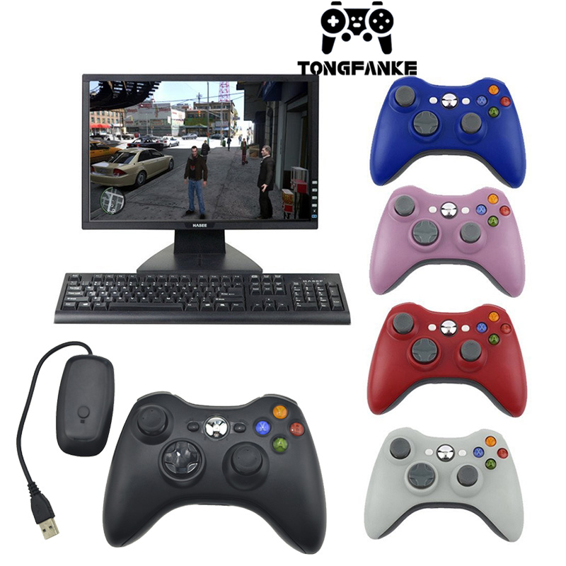 Tay Cầm Chơi Game Không Dây 2.4G Cho Xbox 360 Bộ Điều Khiển Bộ Thu Điều ...