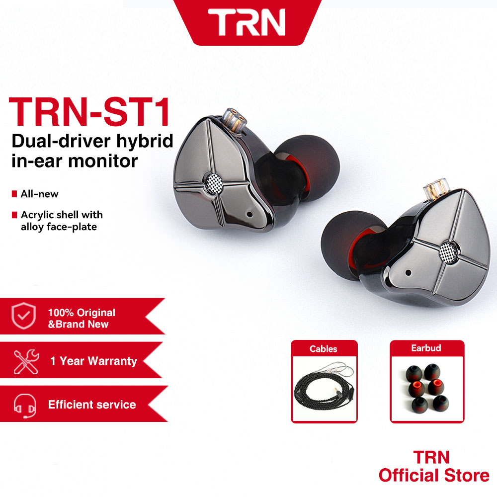 Tai nghe nhét tai TRN ST1 1DD 1BA kiểu Hybrid HIFI kiểu dáng thể thao ...
