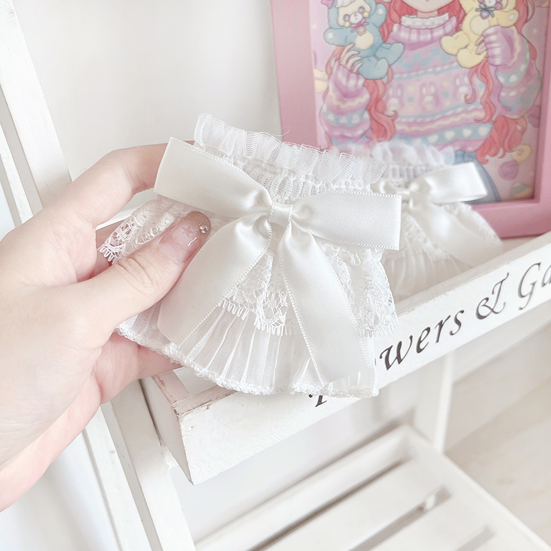 Lolita cổ tay găng tay trang trí nơ dễ thương cổ tay tay áo ren tay áo nữsuper fairy jk găng tay ...