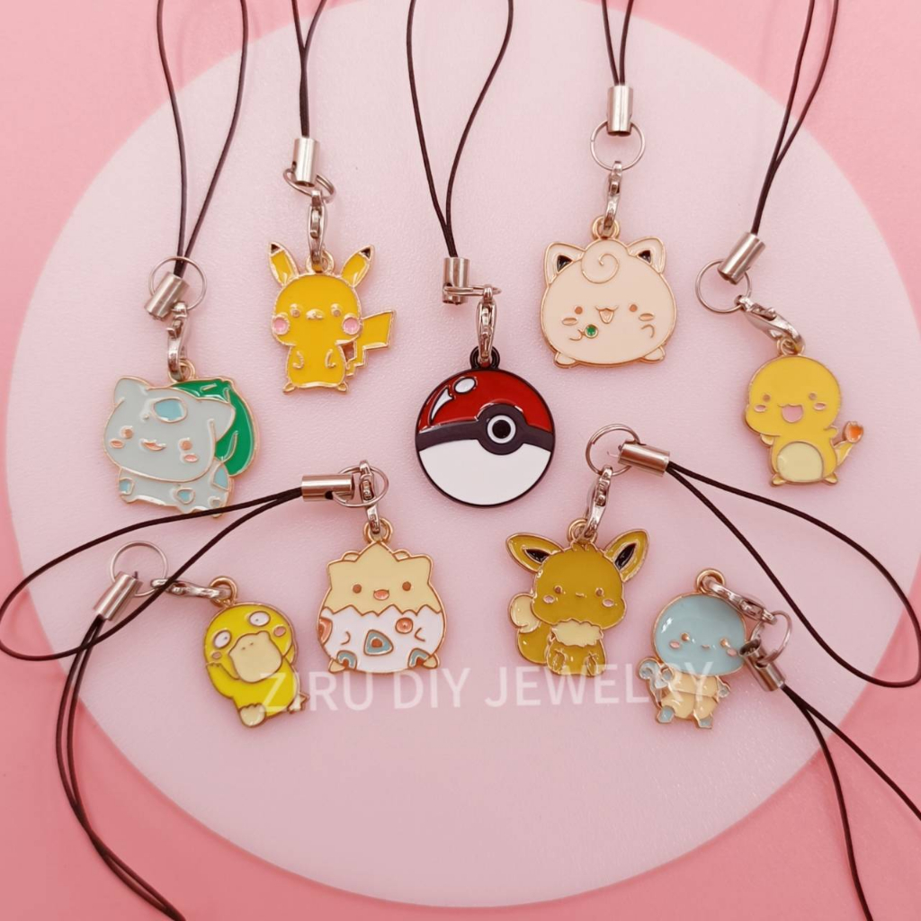 Anime pokemon go handphone mặt dây chuyền trẻ em hợp kim acc pikachu ...