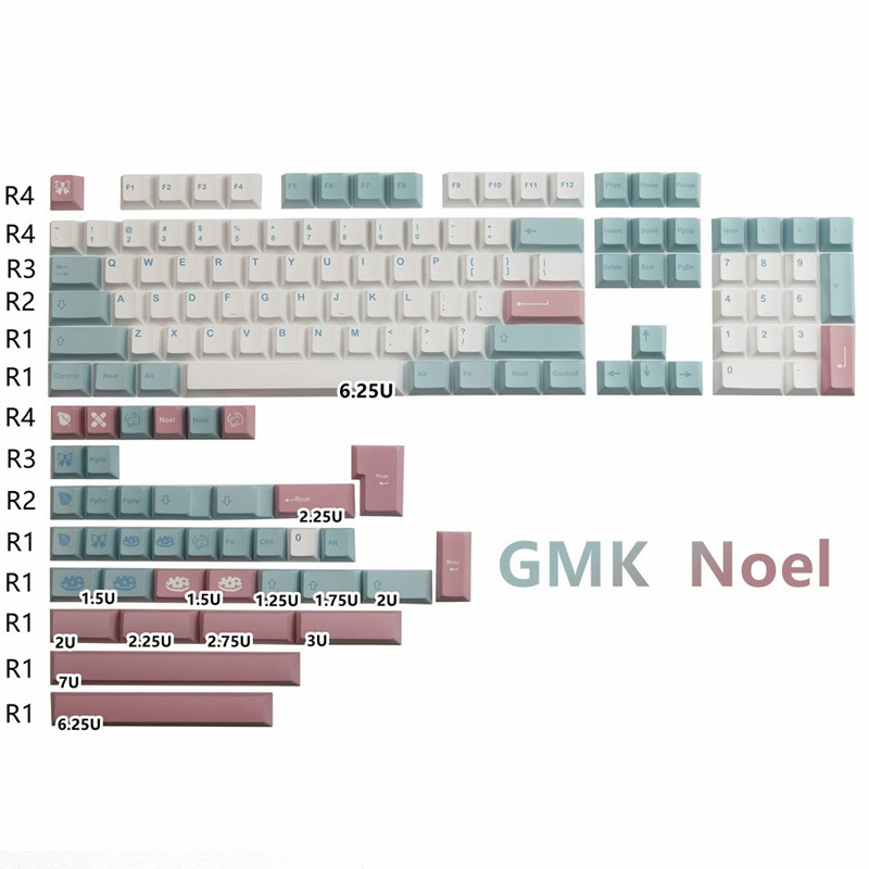 142 Phím GMK Noel Keycaps Cherry profile PBT 5 Mặt Nhuộm Thăng Hoa Bàn ...