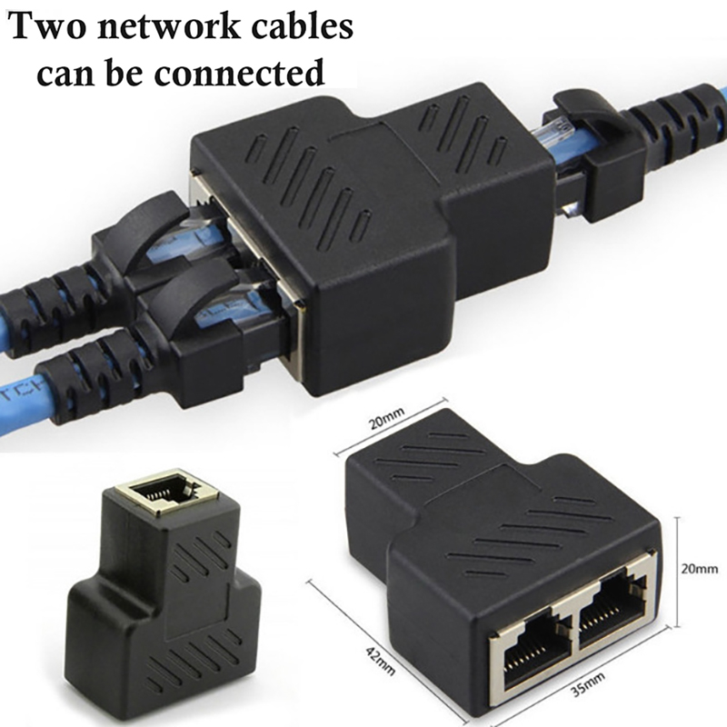 Rj45 lan cable connector ethernet lan branch cable 1 out 2 cổng nhận ...