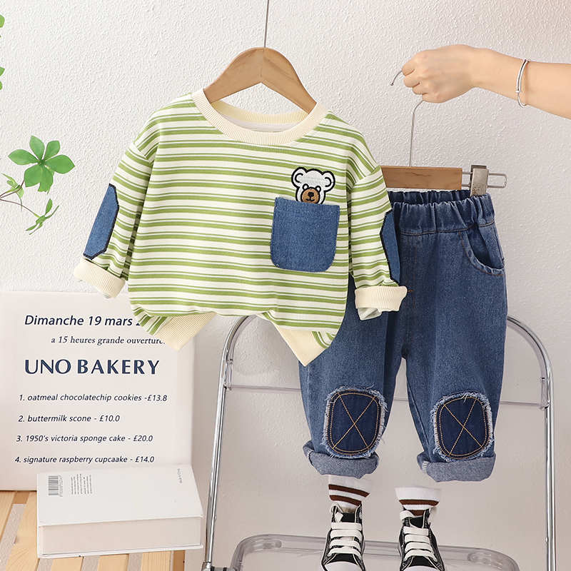 New baby strips t-shirt quần 2 cái phù hợp với trẻ mới biết đi ...