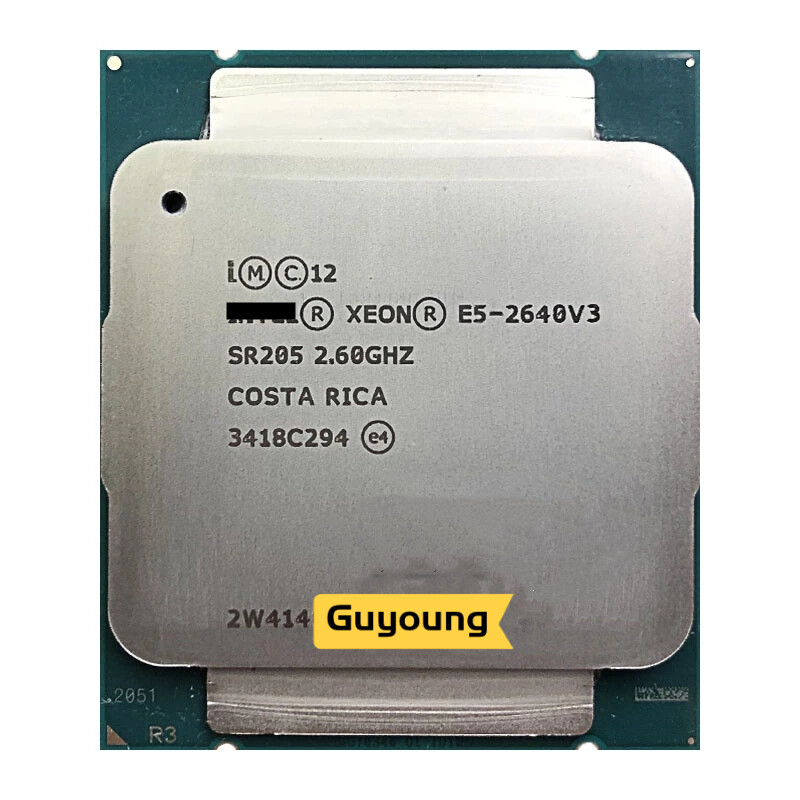 Cpu xeon e5-2640v3 sr205 2,60ghz 8-cores 20m lga2011-3 e5-2640 bộ xử lý ...