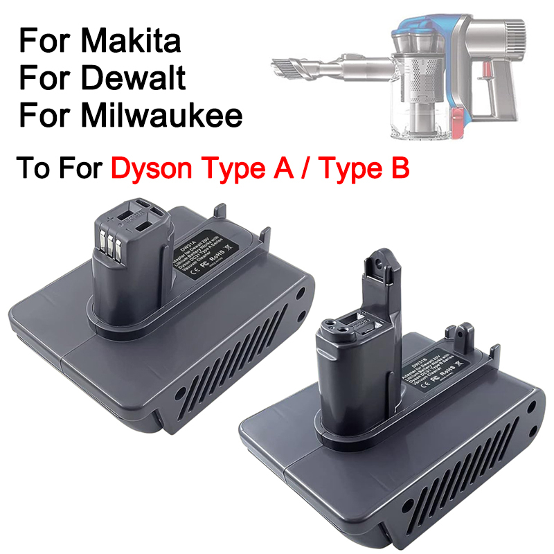 Bộ chuyển đổi bộ chuyển đổi pin cho makita / dewalt / milwaukee pin li-ion 18v sang cho máy hút ...
