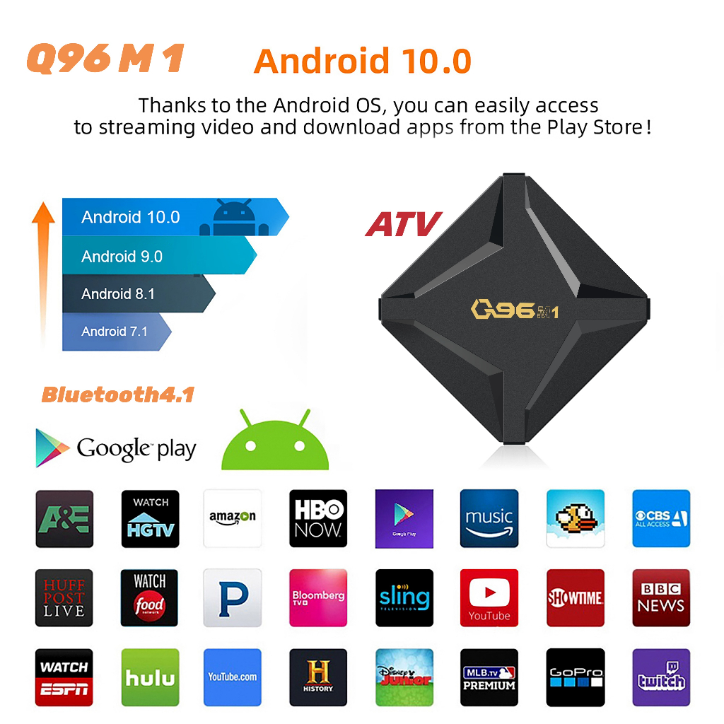 Điều khiển bằng giọng nói q96 m1 android tv box thông minh android ...