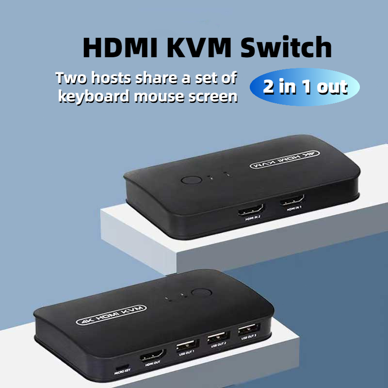 Công tắc HDMI KVM | Công tắc HDMI 4K60Hz 2 đến 1 4 đến 1 Chuyển đổi Video chia sẻ máy tính đa ...