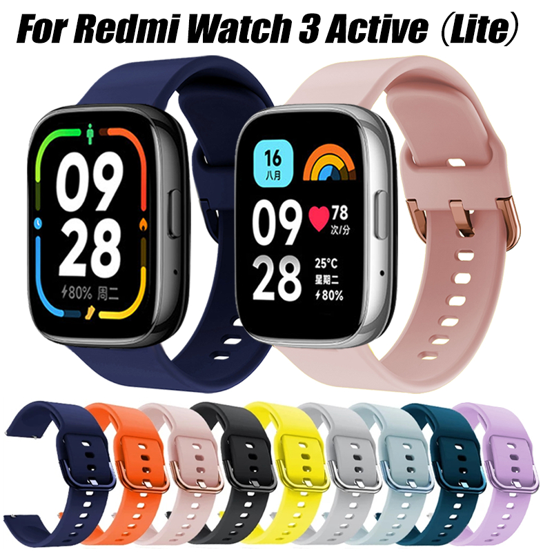 Dây đeo cho xiaomi redmi watch 3 active soft silicone sports replacement bracelet strap for ...