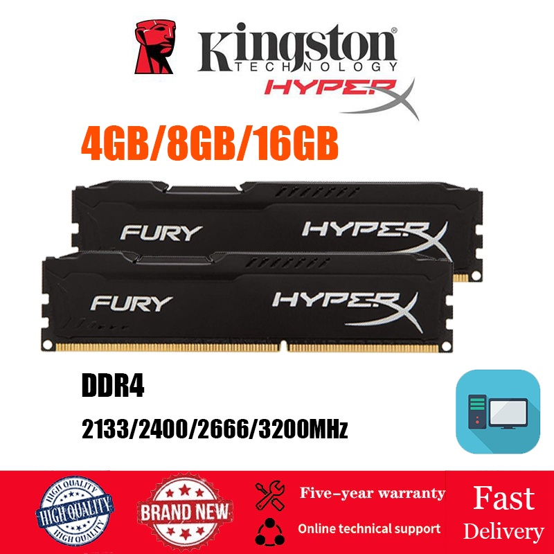 Hyperx FURY Dektop RAM DDR4 4GB 8GB 16GB 2133 2400 2666 3200 MHZ PC4-17000 CL14 DIMM Bộ nhớ RAM ...