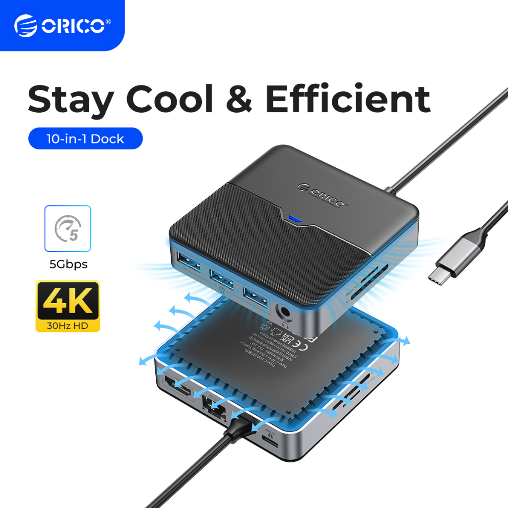 Orico Type C HUB 4K60Hz HDMI USB 3.0 HUB RJ45 PD Adapter cho Macbook ...