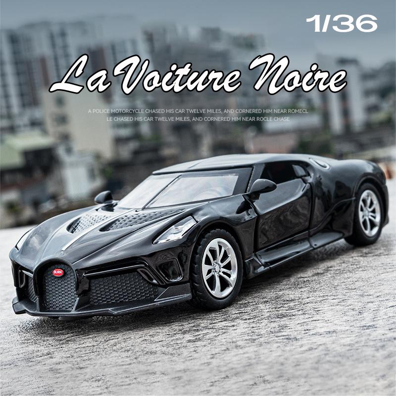 Itrum 1: 36 quy mô bugatti la voiture noire mô hình ô tô hợp kim hiệu ...