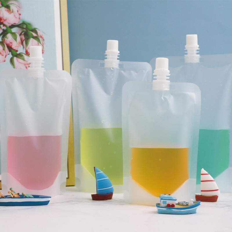 100 cái matt self stand spout bag hand-held drink spout pouch drink for ...