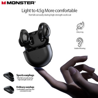 Monster Open Ear 200 Tai Nghe Kẹp Vành Tai Không Dây Bluetooth 5.3 Thể ...